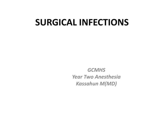 Surgical Site Infections: Prevention & Management | PPT
