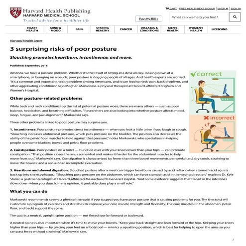 The Hidden Dangers of Poor Posture | PPTX