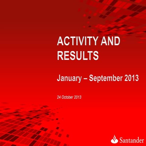 3Q13 Activity and Results | PPT | Free Download