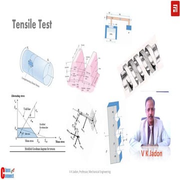 tensile test - stress strain curve | PPTX