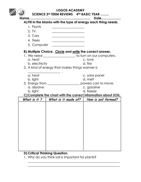 Geography grade-4-exam | PDF