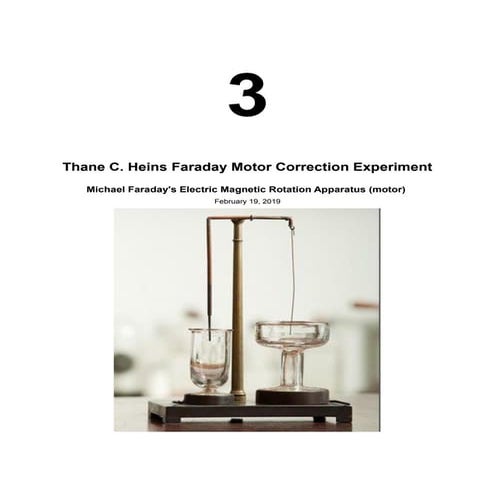 3 CORRECTIONS to Michael Faraday's Electric Magnetic Rotation Apparatus ...