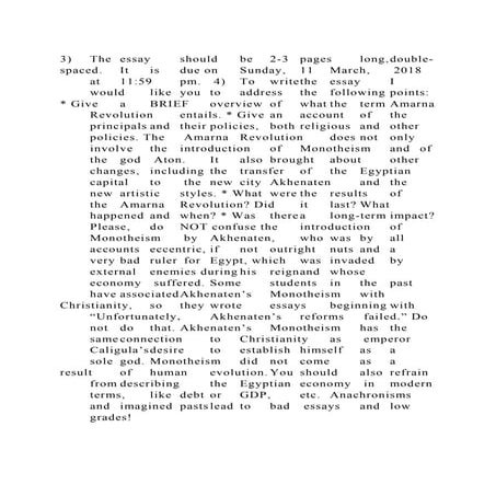 3)Theessayshouldbe2-3pageslong,double-spaced.Itisdue onS | PDF