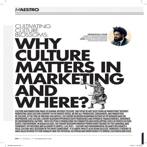Why Culture matters in Marketing and where? | PDF | Business | Business ...