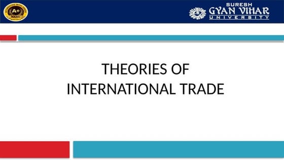 Classical country-based trade theories and Modern Firm-based trade ...