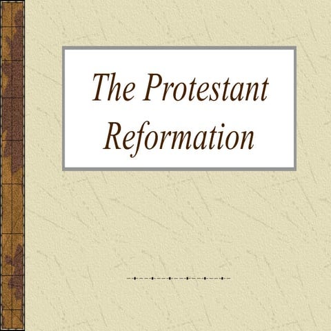 The Protestant Reformation | PPT