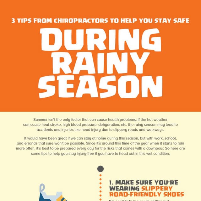 3 tips from chiropractors to help you stay safe during rainy season | PDF