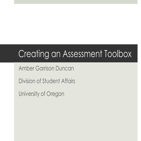 Assessment Blueprint Example | PPTX