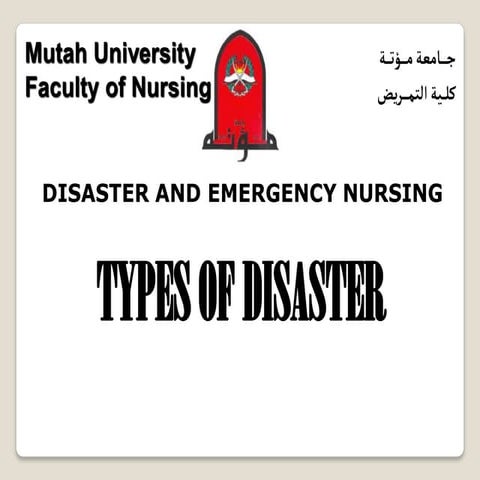 3 types of disasters (2).pdf | First Aid | Injuries