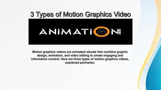 Key Points for Motion Graphics Services | PPT