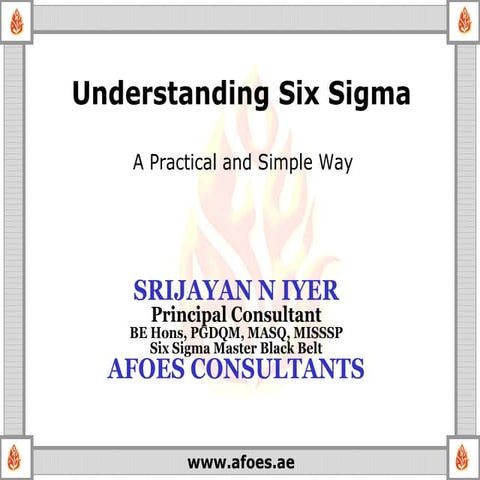 Understanding Six Sigma | PPT
