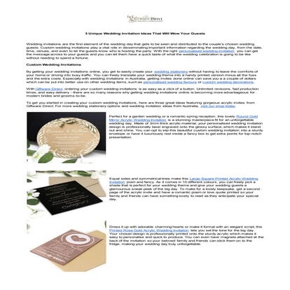 3 unique wedding invitation ideas that will wow your guests | DOCX