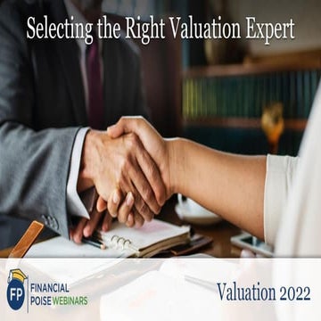 Selecting the Right Valuation Expert | PPT