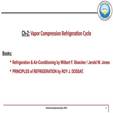 Chapter 5 Fundamentals of Refrigeration | PDF