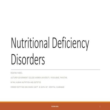 Vitamin A deficiency disorders | PPTX