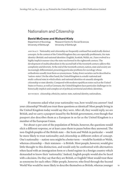 Model answers nationalism & Racialism | PDF