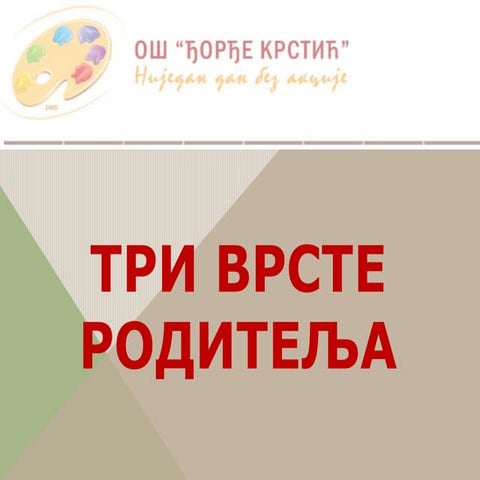 3 vrste roditelja | PPT