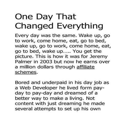 One Day That Changed Everything | DOC