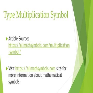 3 ways to type multiplication sign on windows and 2 ways on mac | PPT