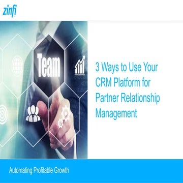 Using CRM Platform for Partner Relationship Management | PPT