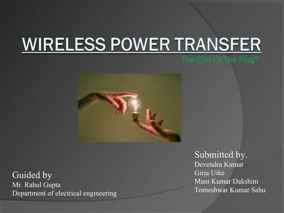 Wireless Power Transfer Ppt