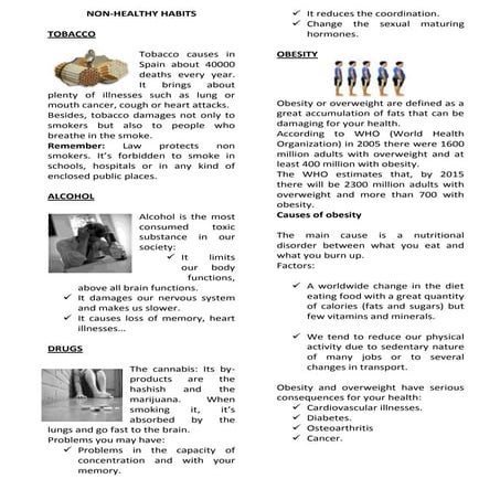 3 worksheet unhealthy habits (1) | DOCX