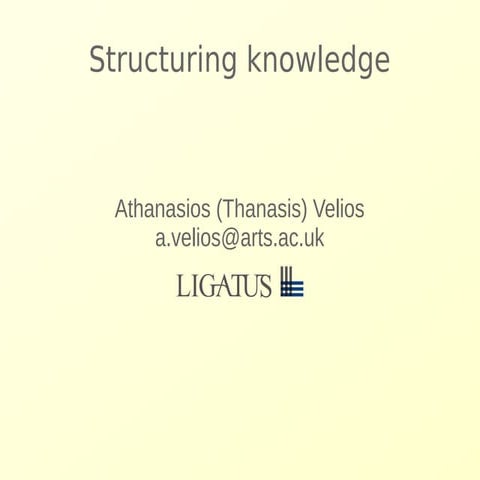 Structuring Knowledge | PDF