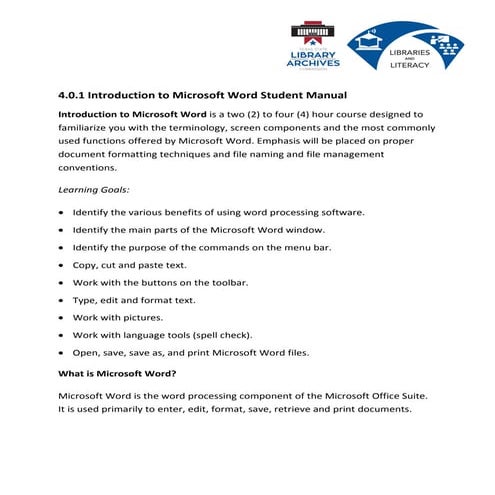 4 0-1 introduction-to_microsoft_word_student_manual[1] | PDF