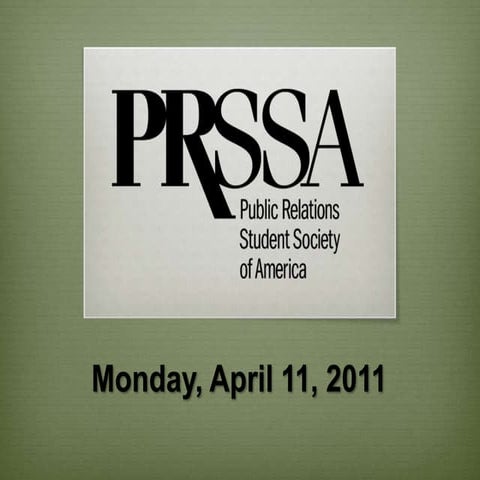 OU PRSSA 4-11-11 | PPT