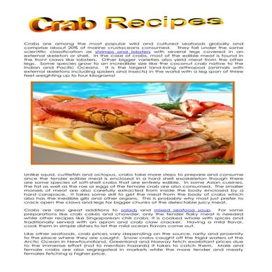 4.13.13 crab recipes | DOC