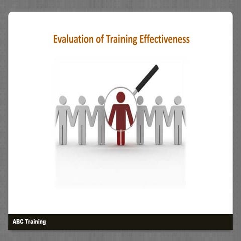 4.evaluation of training effectiveness | PPTX