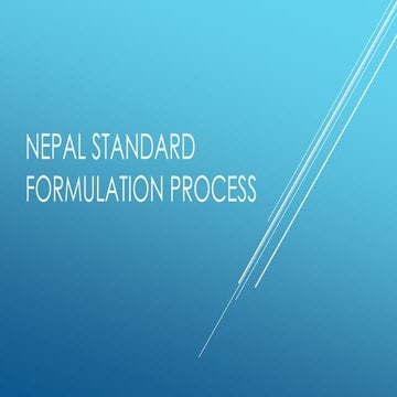 10. Nepal standard formulation process | PPSX