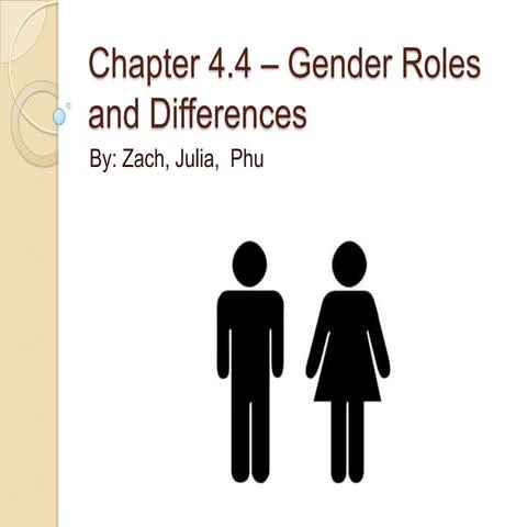 4.4 gender roles and differences | PPTX