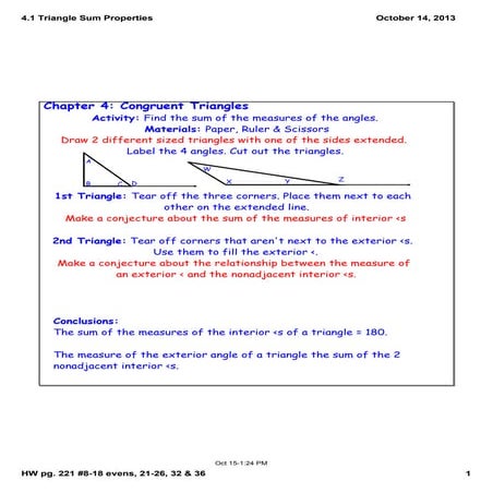 Angle Sum and Exterior Angles of Triangles .pptx