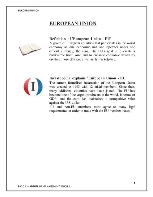 European Union powerpoint | PPT