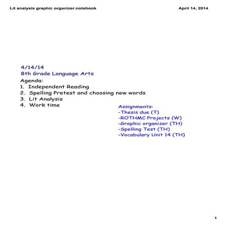 Thesis statement 7th grade | PDF