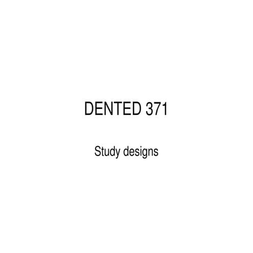 Study designs | PPT