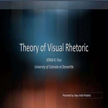 4. theory of visual rhetoric | PPTX | Fine Art Photography | Fine Art