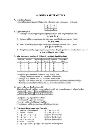 7. logika matematika | PDF