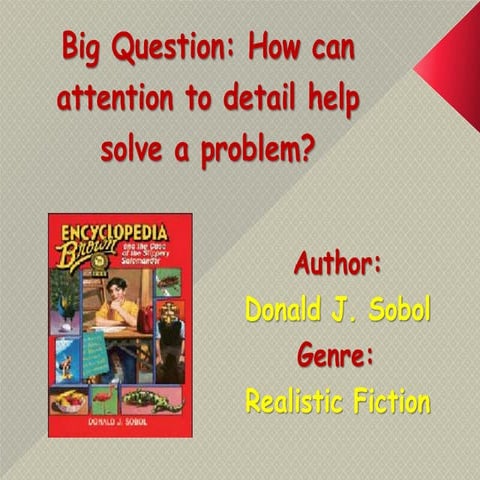Encyclopedia Brown Story slides | PPT