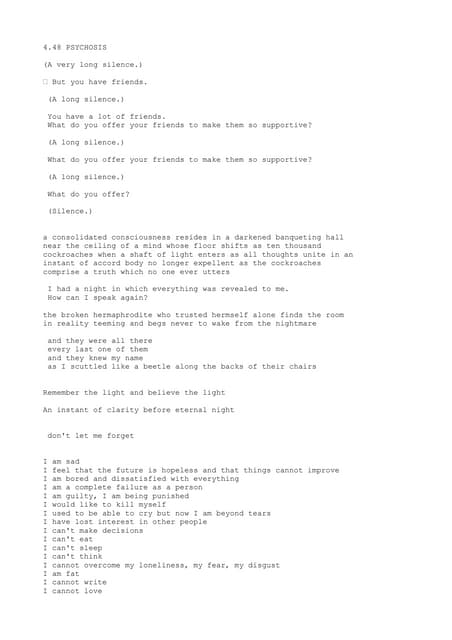 Script s.a.d. in the winter | DOCX | Mental Health | Diseases and ...