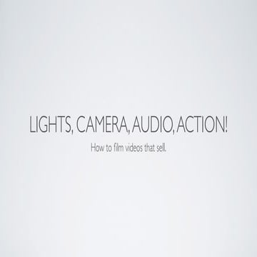 Filming Web Videos Made Easy | PPT