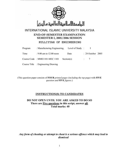 Technical Drawing Exemplars | PDF | Drawing and Sketching | Arts and Crafts