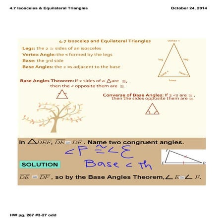 6.5 Isosceles and Equilateral Triangles | PDF