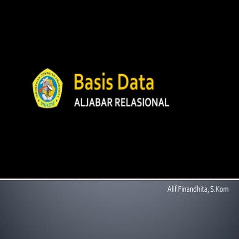 Belajar aljabar relasional | PDF