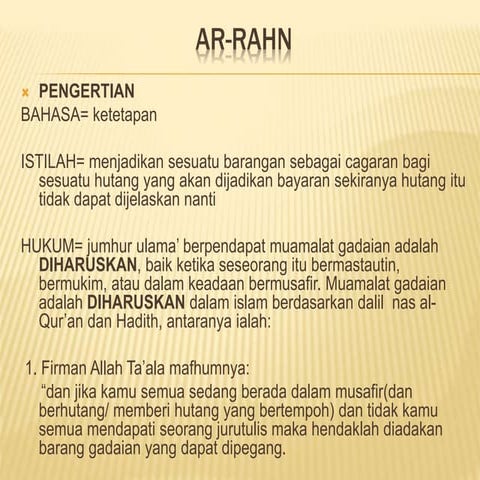 4.1 ar rahn (konsep 1) | PPTX