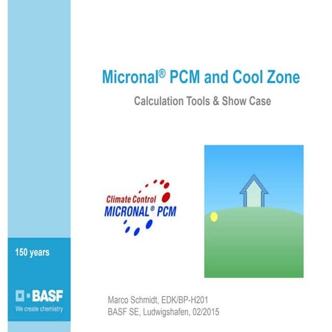 Micronal® PCM and Cool Zone - BASF #PSBPcomfort | PPTX
