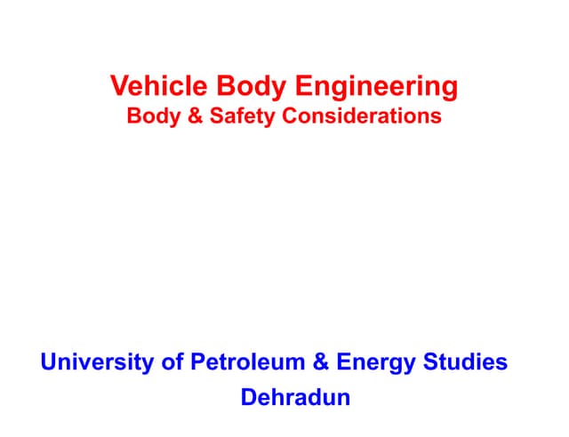 Vehicle Body Engineering Bus Body Details | PPT