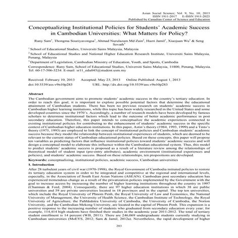 4. conceptualizing institutional policies for students’ academic ...