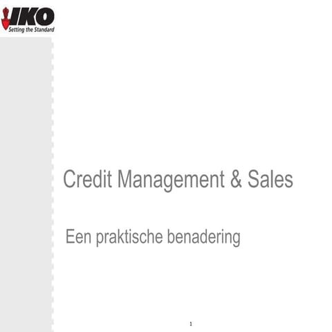 FDSeminar Kredietmanagement - Georges Fabry -iko europe | PPTX